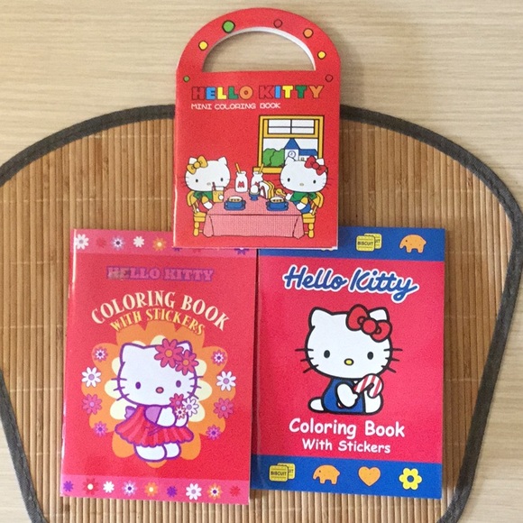 Sanrio | Other | 3 Hello Kitty Coloring Books With Stickers | Poshmark